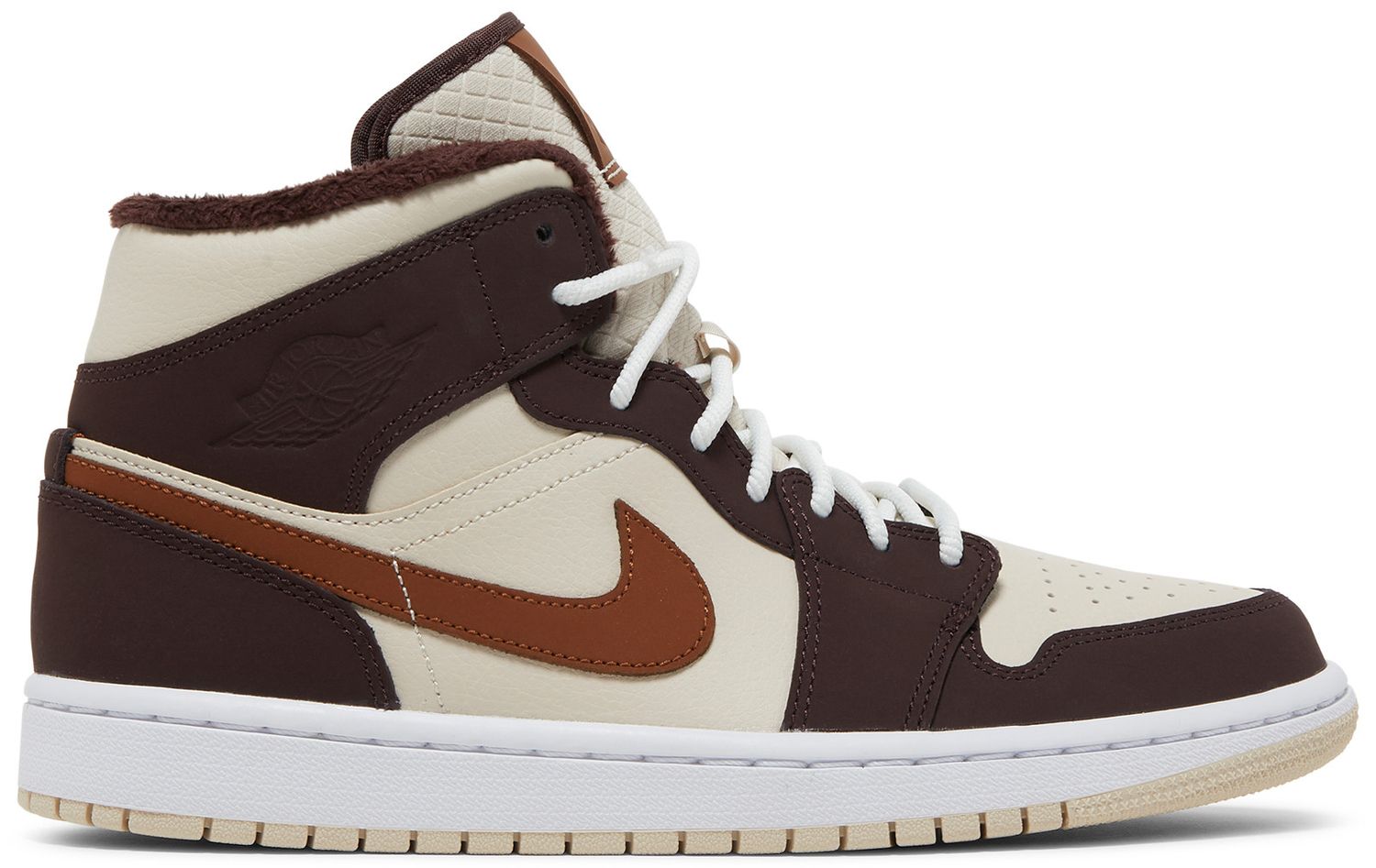 Buy Wmns Air Jordan 1 Mid SE 'Cream Dark Chocolate' - DO6699 200 | GOAT