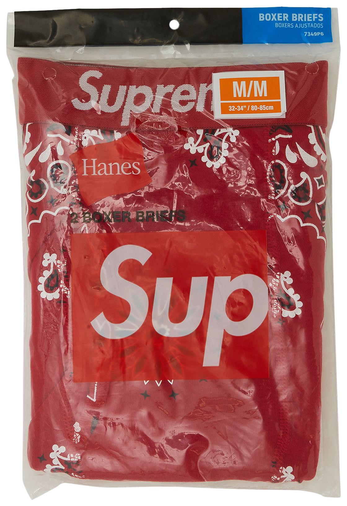 Buy Supreme x Hanes Bandana Boxer Briefs (2 Pack) 'Red' - FW22A59 RED ...