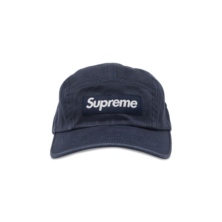 Buy Supreme Washed Chino Twill Camp Cap 'Navy' - FW22H104 NAVY | GOAT