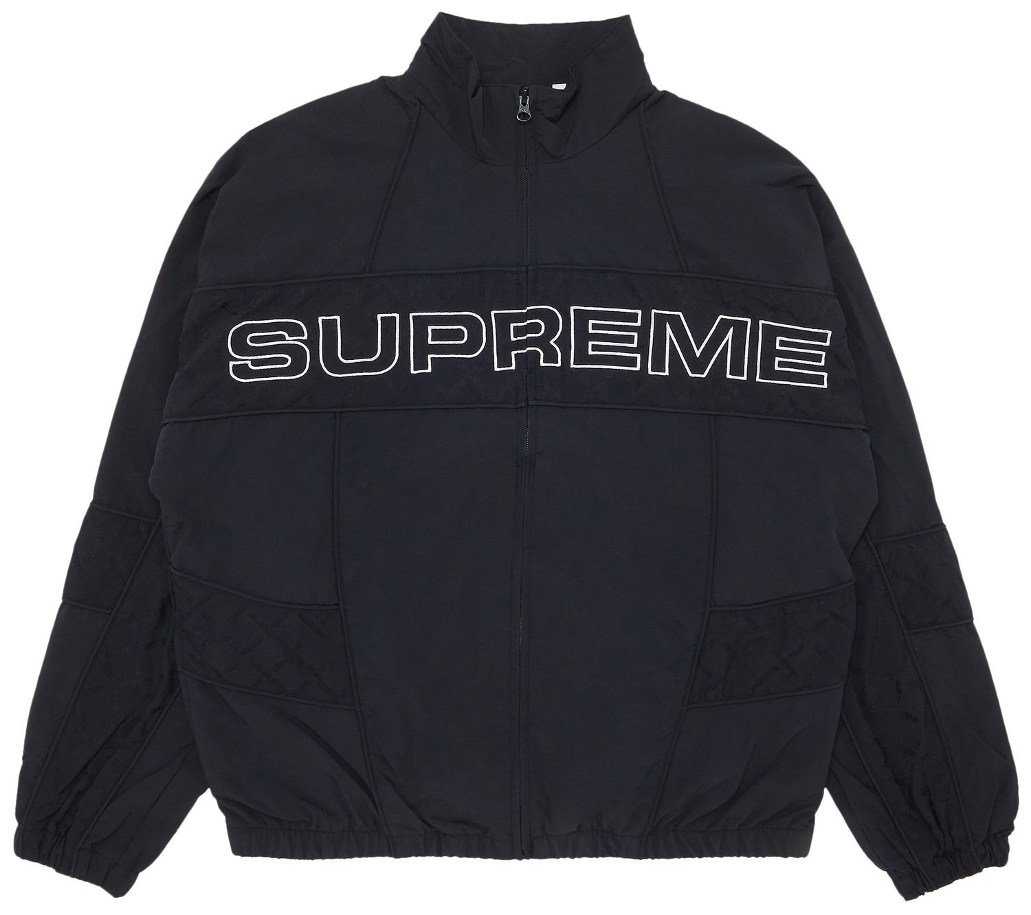 Buy Supreme Jacquard Panel Track Jacket 'Black' - FW22J55 BLACK | GOAT