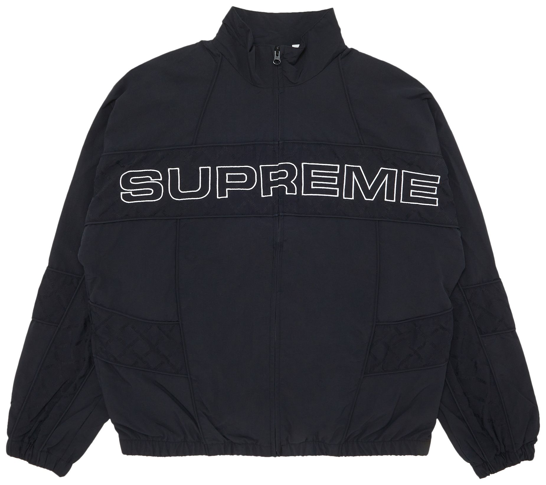 Buy Supreme Jacquard Panel Track Jacket 'Black' - FW22J55 BLACK | GOAT