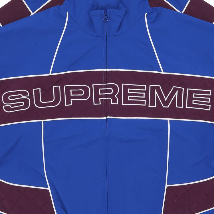 Buy Supreme Jacquard Panel Track Jacket 'Royal' - FW22J55 ROYAL | GOAT
