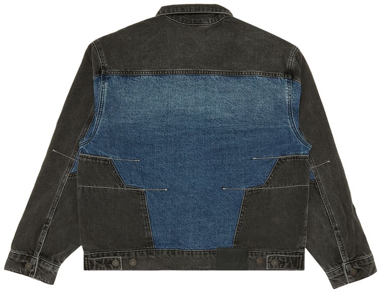 Buy Supreme 2-Tone Paneled Denim Jacket 'Black' - FW22J79 BLACK | GOAT