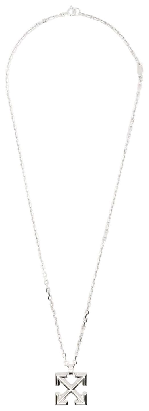 Buy Off-White Arrow Chain Necklace 'Silver' - OMOB111C99MET0017200 | GOAT