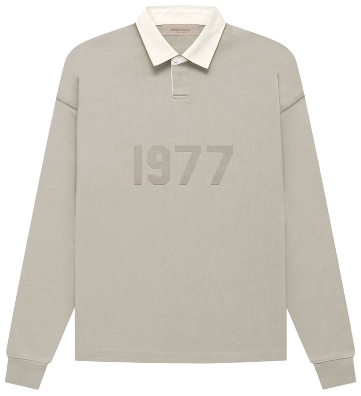 Buy Fear of God Essentials Henley Rugby 'Smoke' - 192SU222011F | GOAT