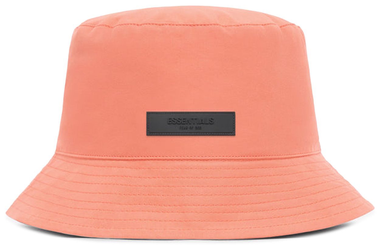 Buy Fear of God Essentials Bucket Hat 'Coral' - 642SU224002F | GOAT