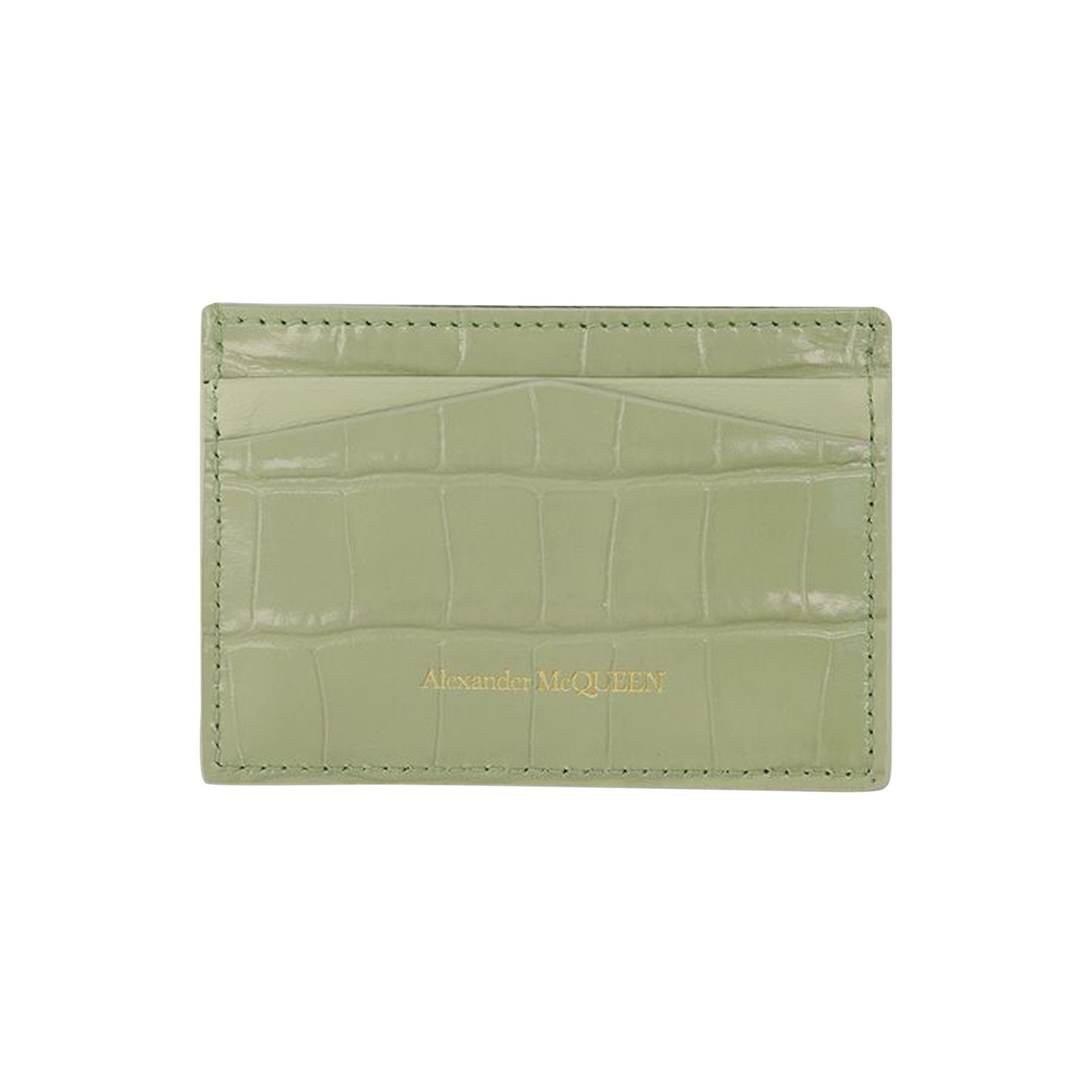 Buy Alexander McQueen Card Holder 'Sage' - 6320381JMAB3847 Buy Alexander McQueen Card Holder 'Sage' - 6320381JMAB3847