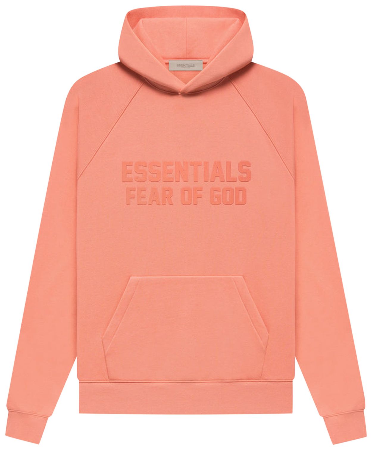 Buy Fear of God Essentials Hoodie 'Coral' - 192SU222052F | GOAT