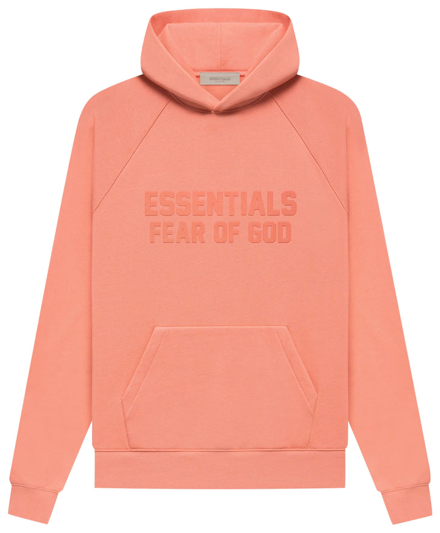 Buy Fear of God Essentials Hoodie 'Coral' - 192SU222052F | GOAT