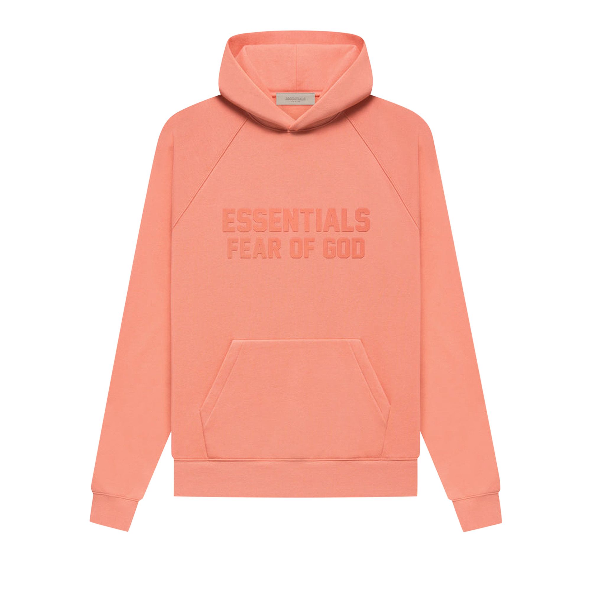 Buy Fear of God Essentials Hoodie 'Coral' - 192SU222052F | GOAT