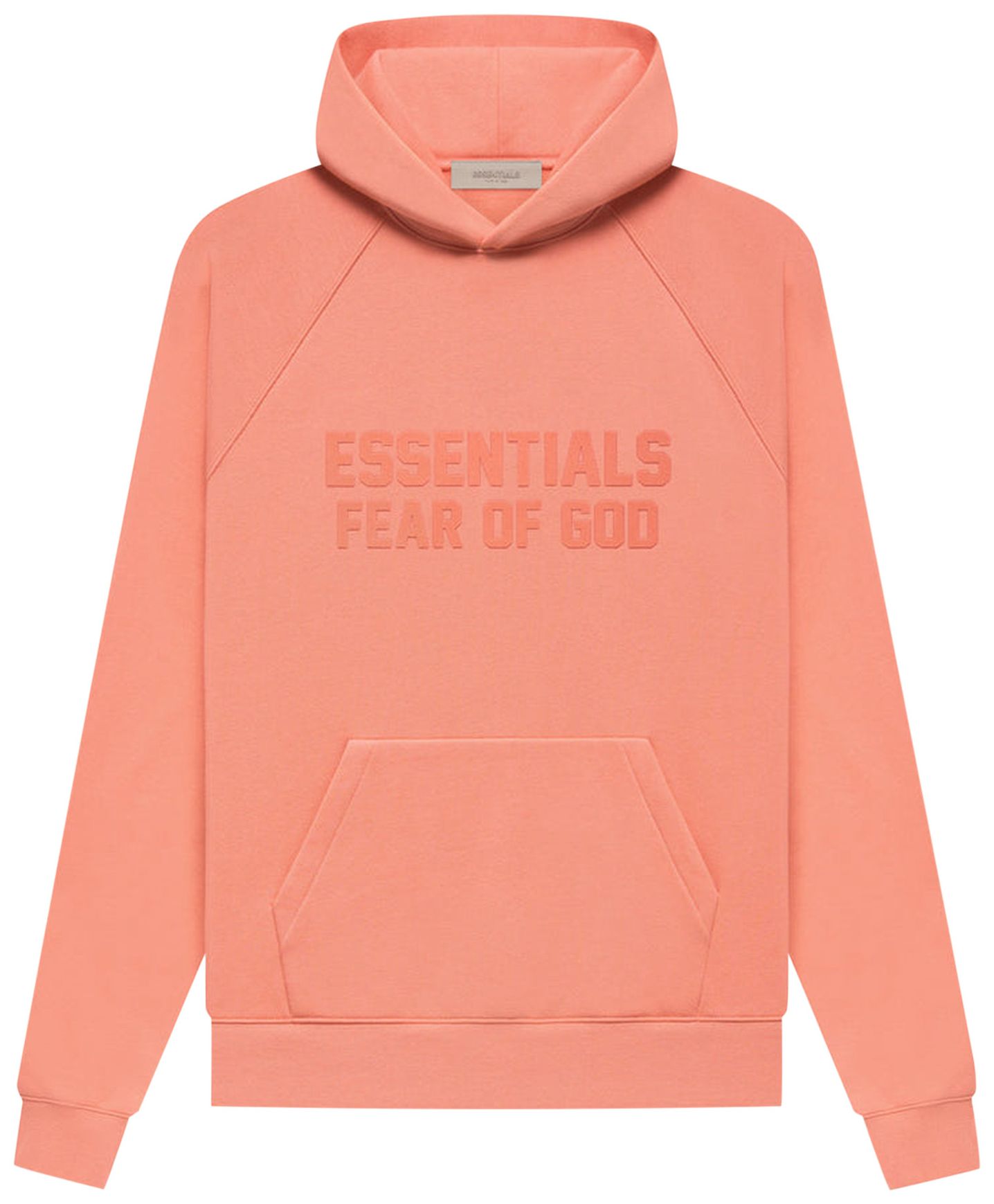 Buy Fear of God Essentials Hoodie 'Coral' - 192SU222052F | GOAT