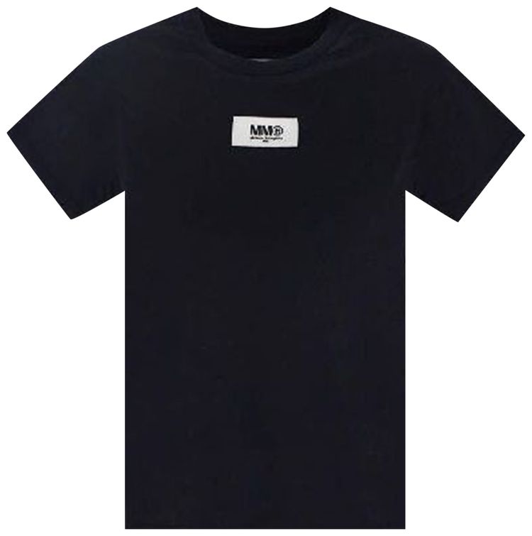 Buy MM6 Maison Margiela Logo Patch T-Shirt 'Black' - S52GC0243 S24311 ...