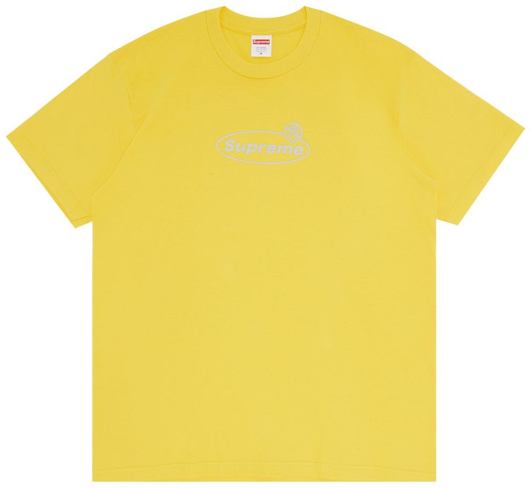 Buy Supreme Warning Tee 'Yellow' - FW22T37 YELLOW | GOAT