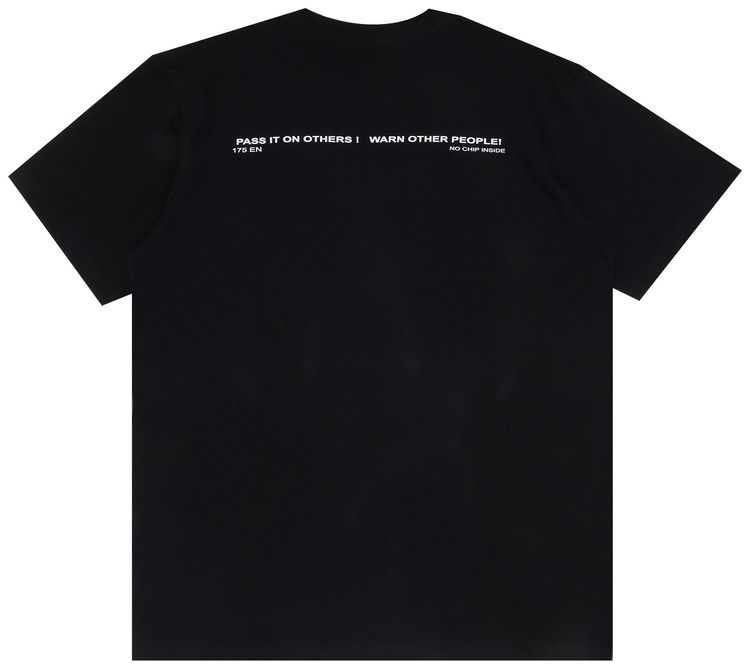 Buy Supreme Warning Tee 'Black' - FW22T37 BLACK | GOAT