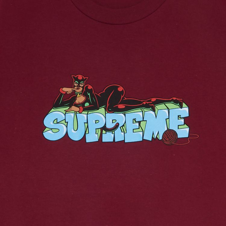 Buy Supreme Catwoman Tee 'Cardinal' - FW22T35 CARDINAL | GOAT