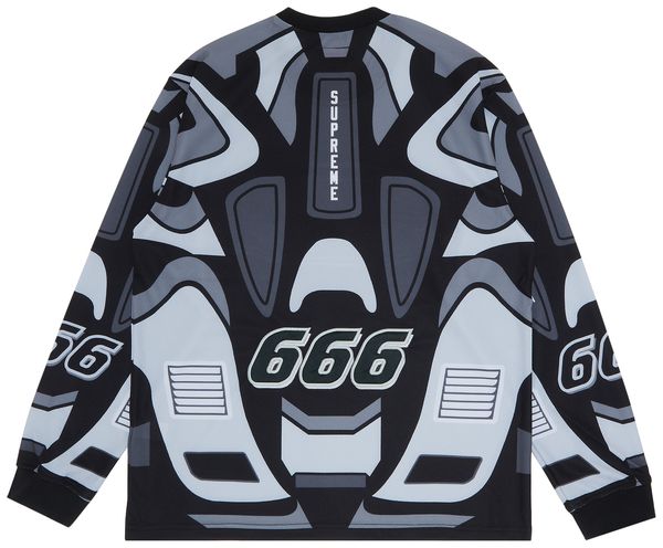 Buy Supreme Decals Moto Jersey 'Black' - FW22KN25 BLACK | GOAT
