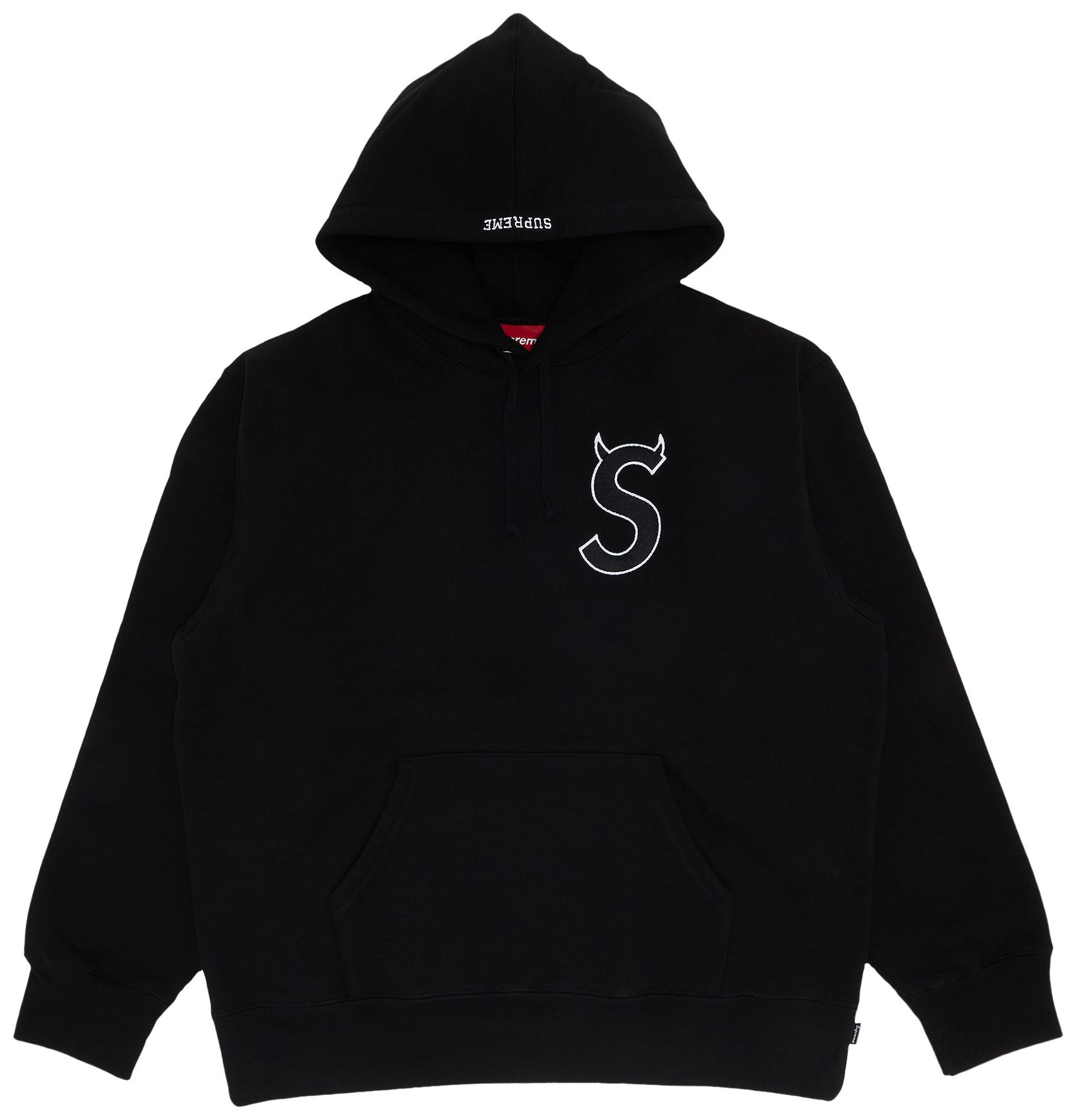 Buy Supreme S Logo Hooded Sweatshirt 'Black' - FW22SW36 BLACK | GOAT