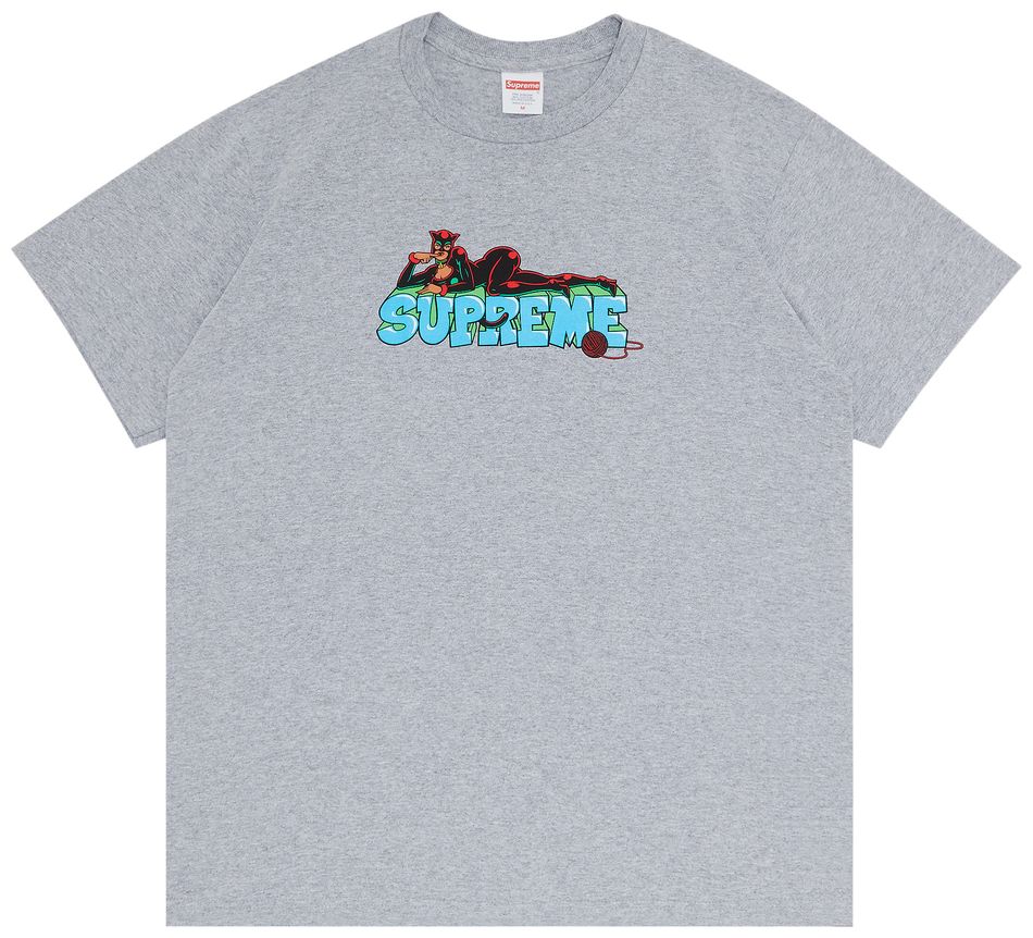 Buy Supreme Catwoman Tee 'Heather Grey' - FW22T35 HEATHER GREY | GOAT