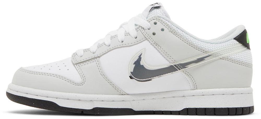 Buy Nike Dunk Low GS 'Glitch Swoosh' - DV3033 001 | GOAT