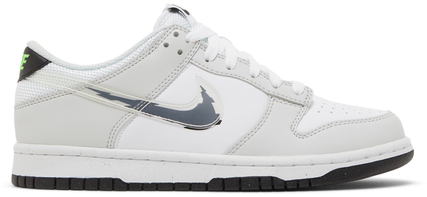 Buy Nike Dunk Low GS 'Glitch Swoosh' - DV3033 001 | GOAT