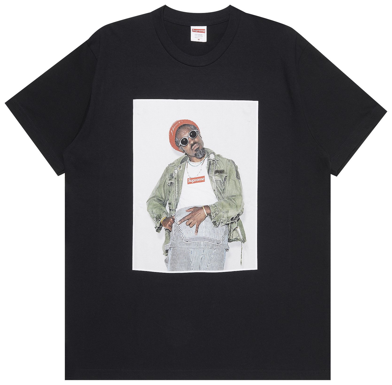 Buy Supreme André 3000 Tee 'Black' - FW22T51 BLACK | GOAT