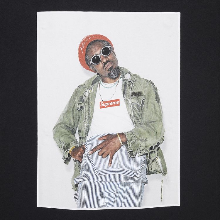 Buy Supreme André 3000 Tee 'Black' - FW22T51 BLACK | GOAT