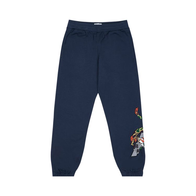 Buy Palace Dragon Sweatpants 'Navy' - P23JG057 | GOAT