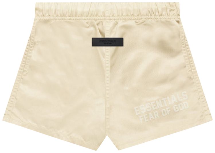 Buy Fear of God Essentials Nylon Running Shorts 'Egg Shell ...