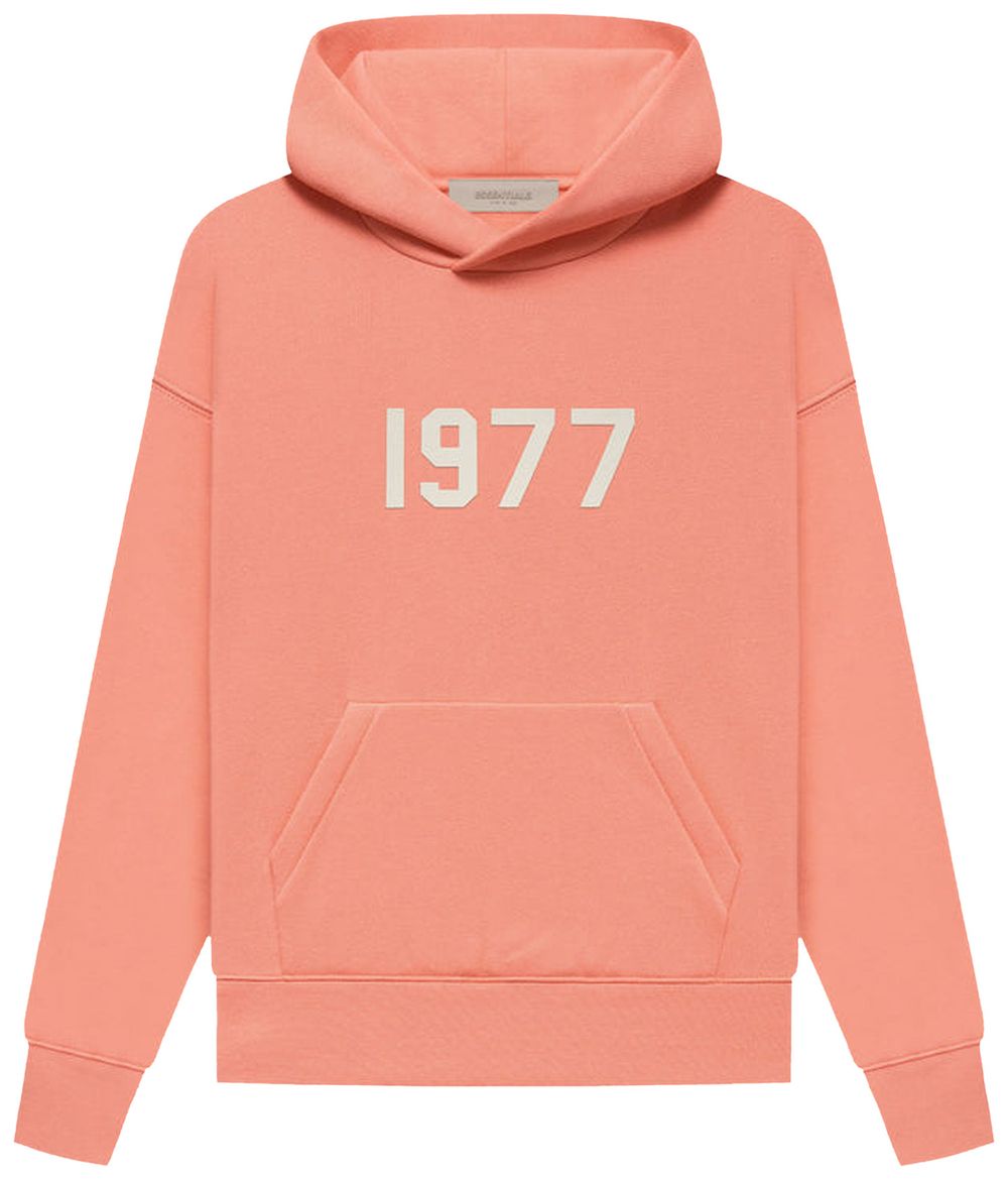 Buy Fear of God Essentials Hoodie 'Coral' - 785SU222042K | GOAT