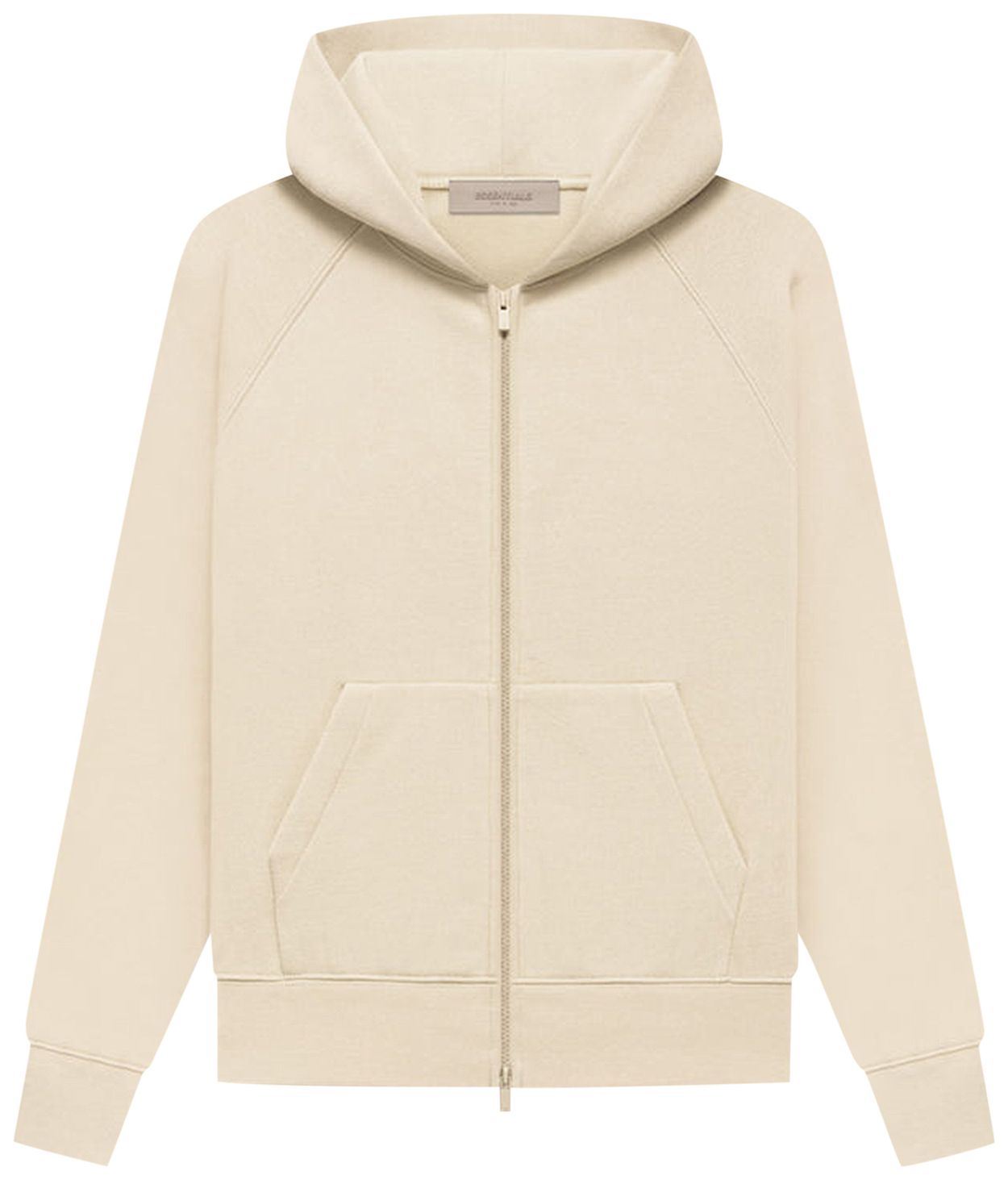 Buy Fear of God Essentials Full Zip Hoodie 'Egg Shell' - 785SU222030K ...