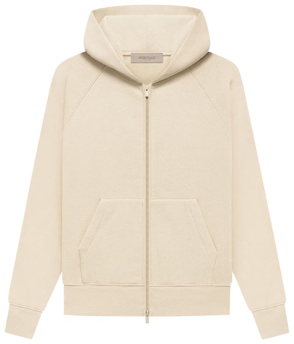 Buy Fear of God Essentials Full Zip Hoodie 'Egg Shell' - 785SU222030K ...