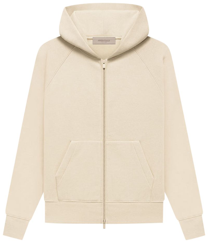 Buy Fear of God Essentials Full Zip Hoodie 'Egg Shell' - 785SU222030K ...