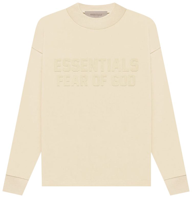 Buy Fear of God Essentials Long-Sleeve Tee 'Egg Shell' - 785SU221020K ...