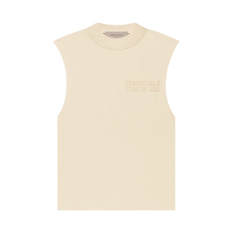 Buy Fear of God Essentials Muscle Tee 'Egg Shell' - 785SU221000K | GOAT