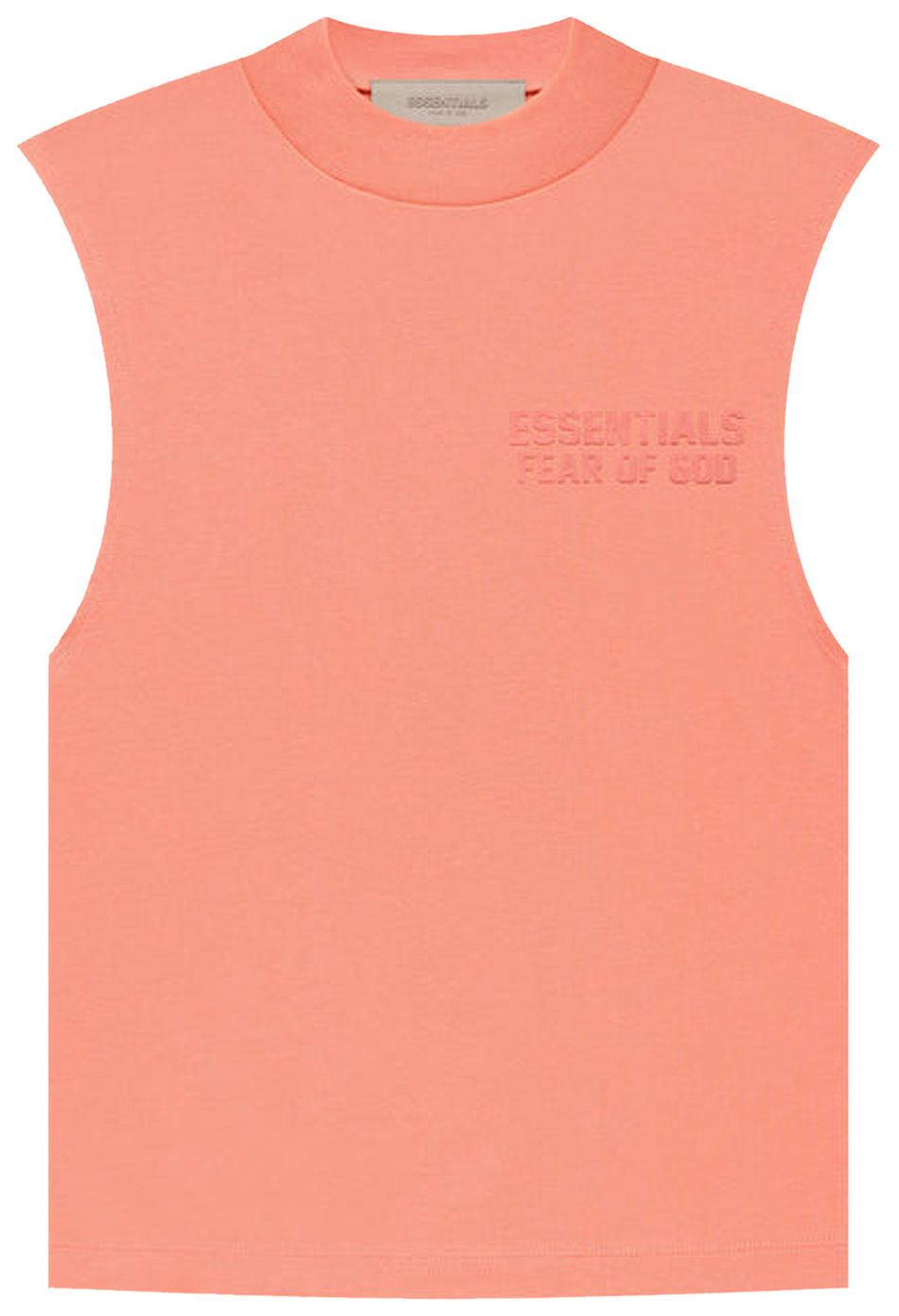 Buy Fear of God Essentials Muscle Tee 'Coral' - 785SU221002K | GOAT