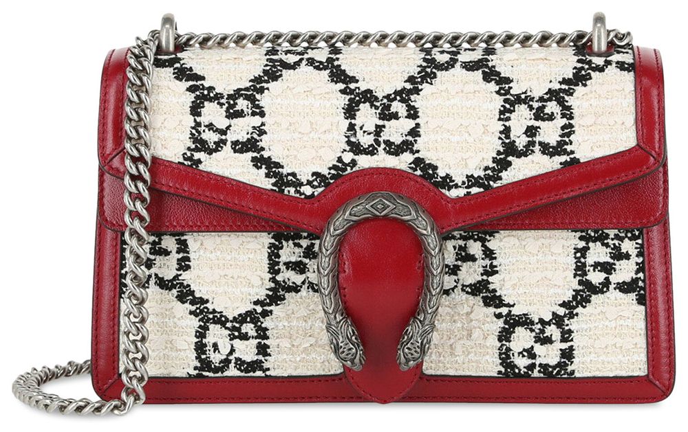 Buy Gucci Dionysus Gg Tweed Shoulder Bag 'Red' - 400249 G32AN76 | GOAT