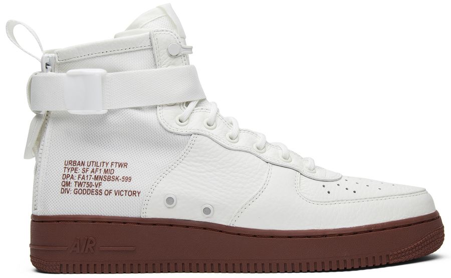 Buy SF Air Force 1 Mid 'Red Ivory' - 917753 100 | GOAT
