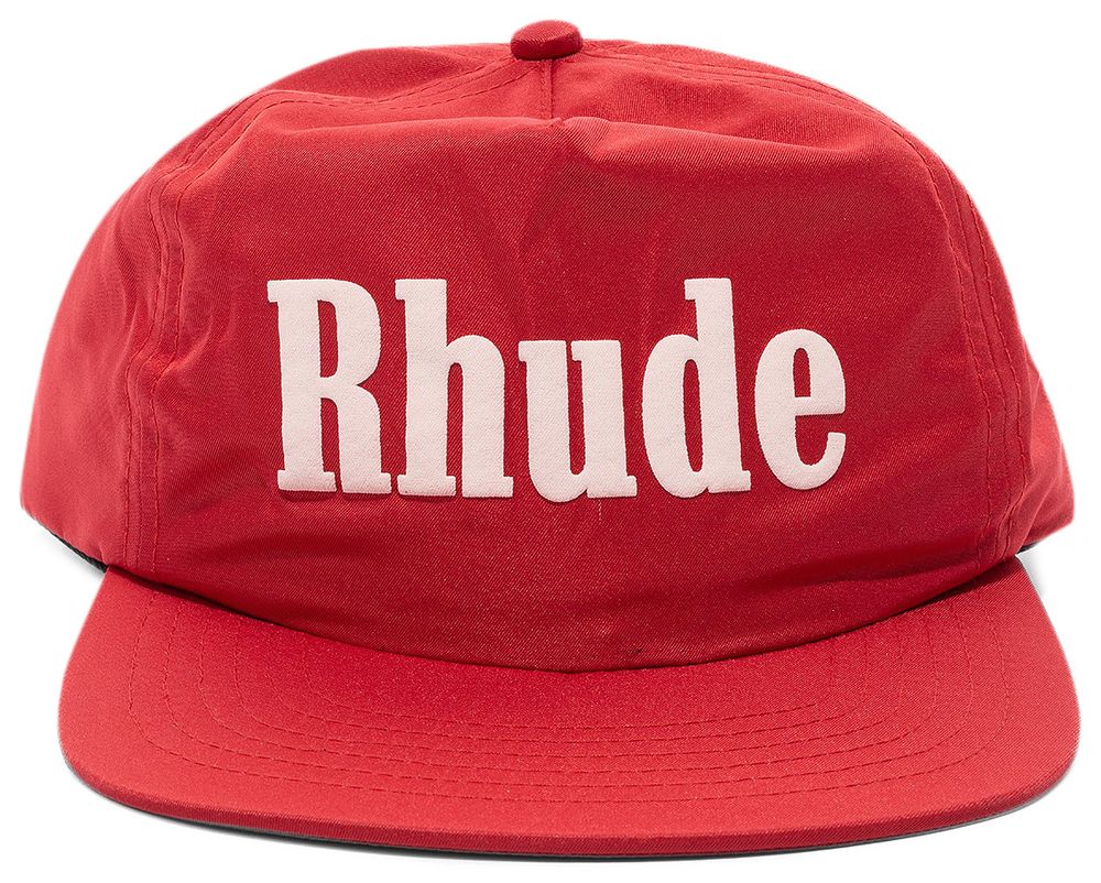 Buy Rhude Satin Logo Hat 'Red' - FW22HA15041374 | GOAT