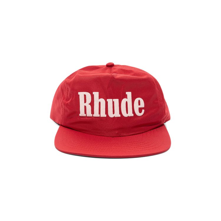 Buy Rhude Satin Logo Hat 'Red' - FW22HA15041374 | GOAT