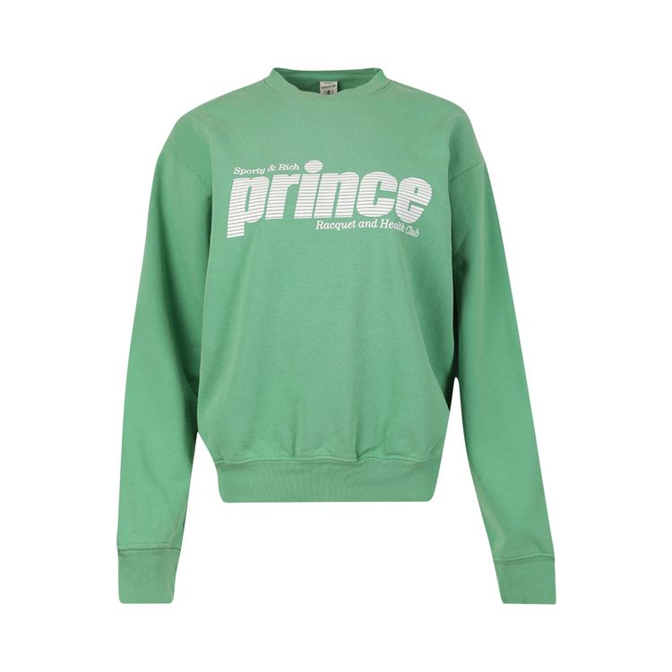 Buy Sporty & Rich Prince Sporty Crewneck 'Kelly' - CR521KE KELL | GOAT