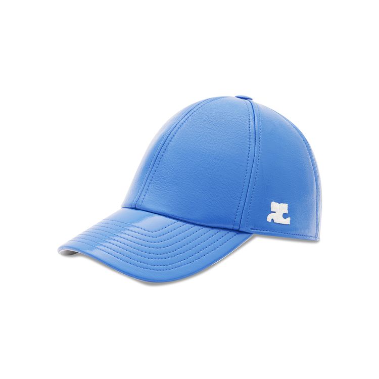 Buy Courrèges Signature Vinyl Cap 'Blue' - PERACT002VY0003BL | GOAT