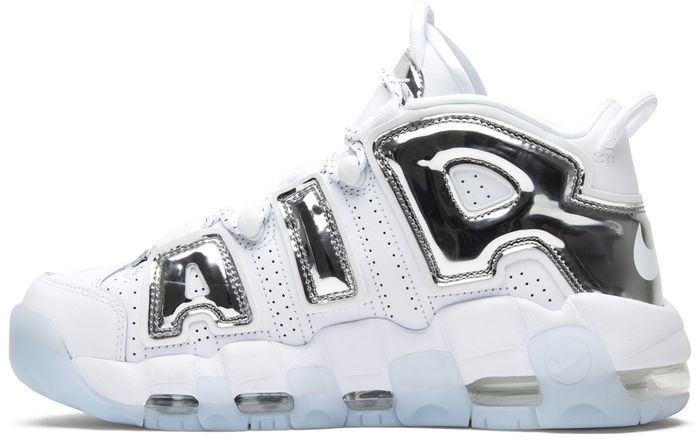 Buy Nike Wmns Air More Uptempo 'Chrome' - 917593 100 | GOAT