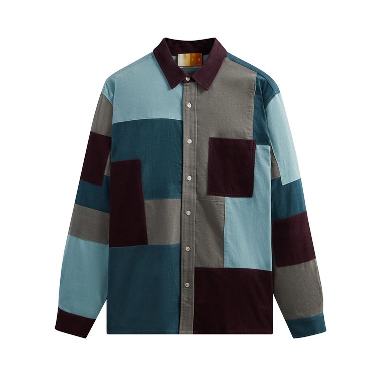 Buy Kith Patchwork Cord Ludlow Shirt 'Largo' - KHM030670 446 | GOAT UK