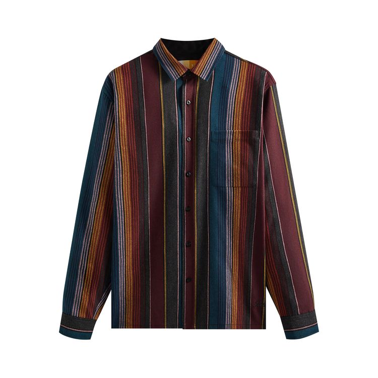 Buy Kith Striped Ludlow Shirt 'Void' - KHM030759 014 | GOAT