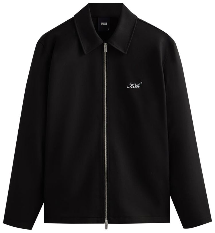 Buy Kith Double Knit Coaches Jacket 'Black' - KHM010141 001 | GOAT