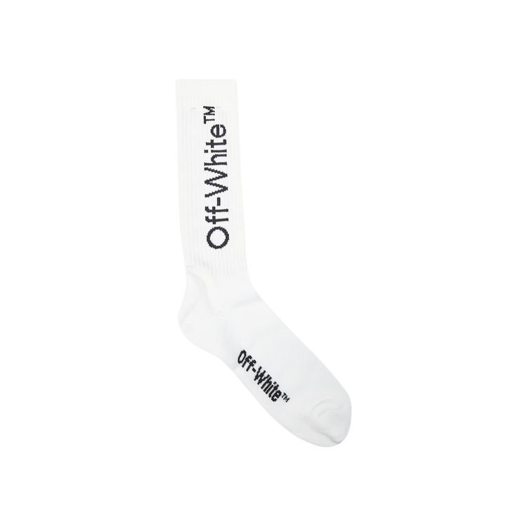 Buy Off-White Arrow Mid Length Socks 'White/Black' - OMRA001C99KNI0010110 | GOAT