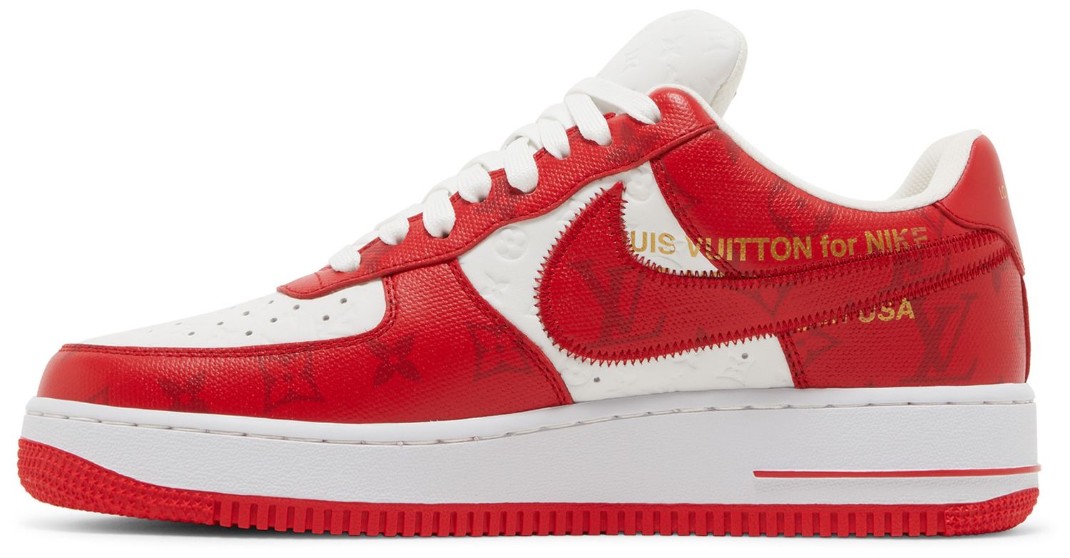 Buy Louis Vuitton x Nike Air Force 1 Low 'White Comet Red' - 1A9V WHITE ...