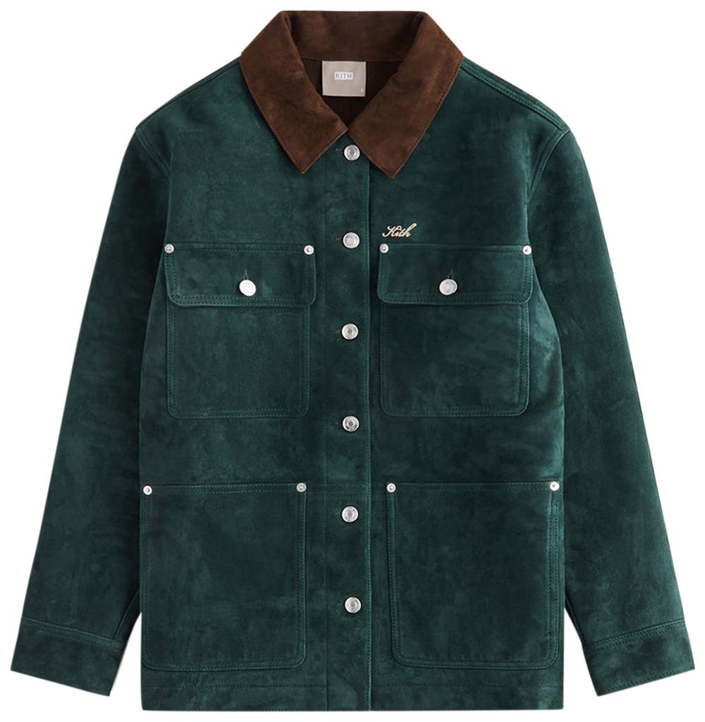 Buy Kith Women Ethan Suede Chore Coat 'Stadium' - KHW010042 302 | GOAT