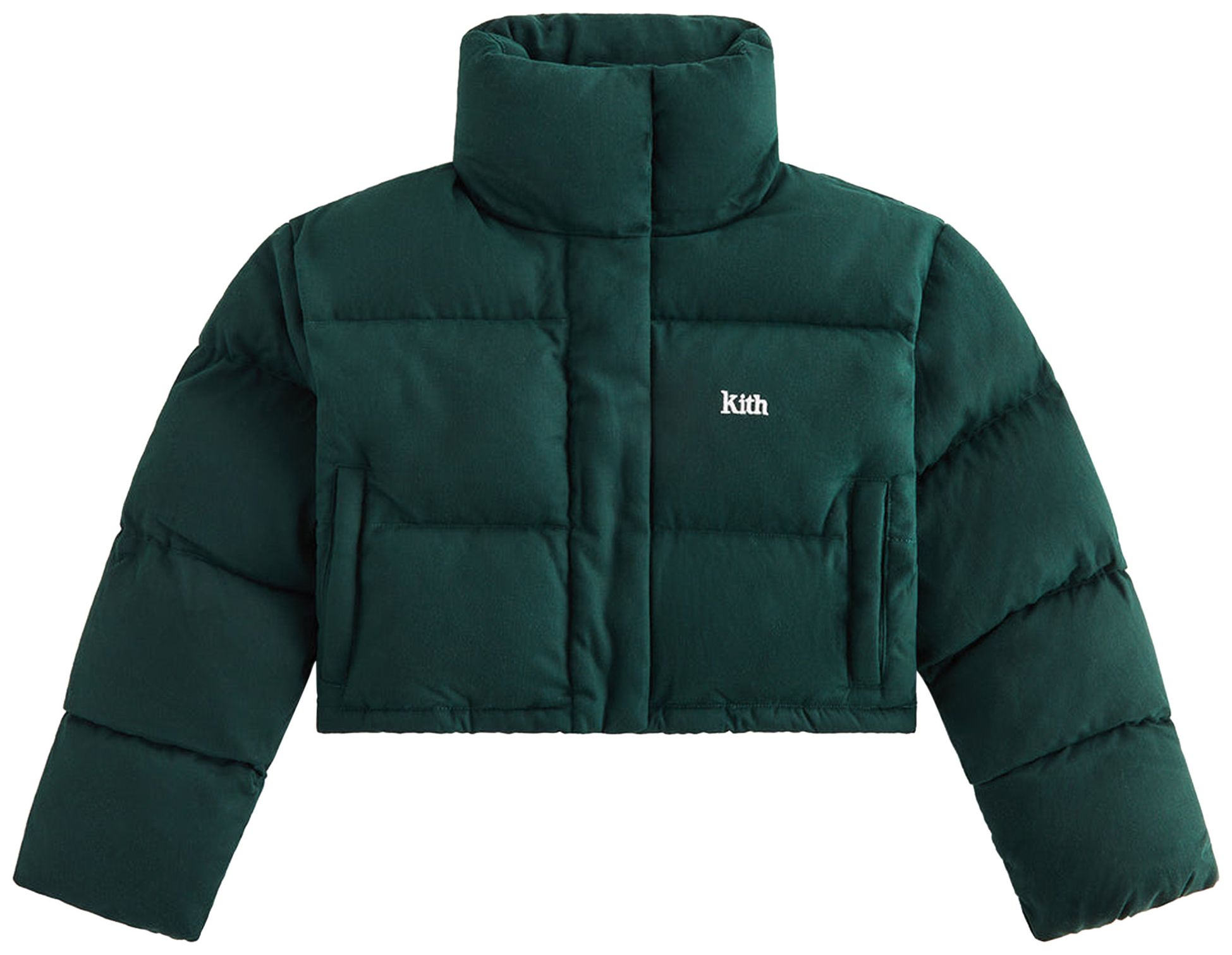 Buy Kith Women Shae Cropped Puffer Jacket 'Stadium' - KHW010062 302 | GOAT