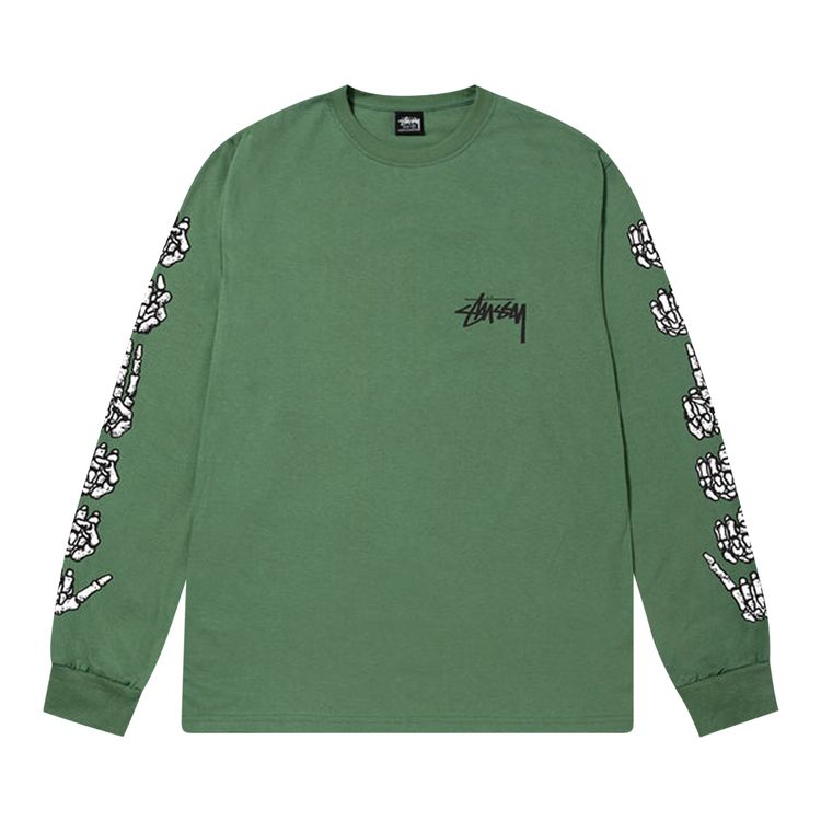 Buy Stussy Hands Long-Sleeve Tee 'Green' - 1994839 GREE | GOAT